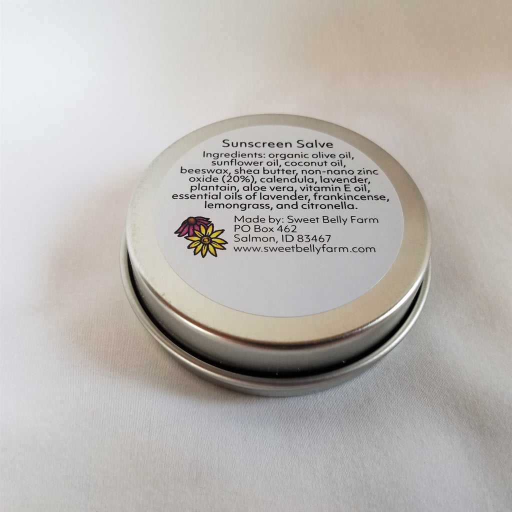 Sunscreen Salve – Sweet Belly Farm